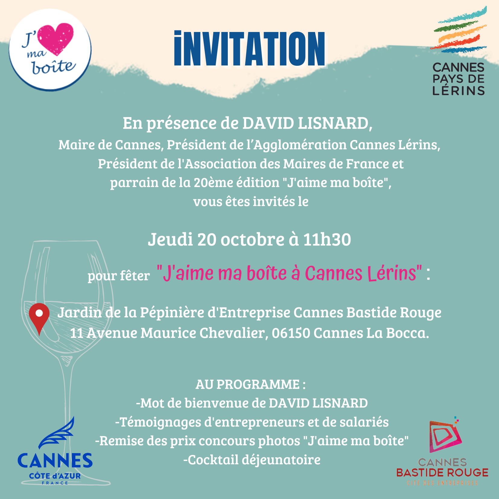 J'aime ma boite à Cannes Lérins - Bastide Rouge